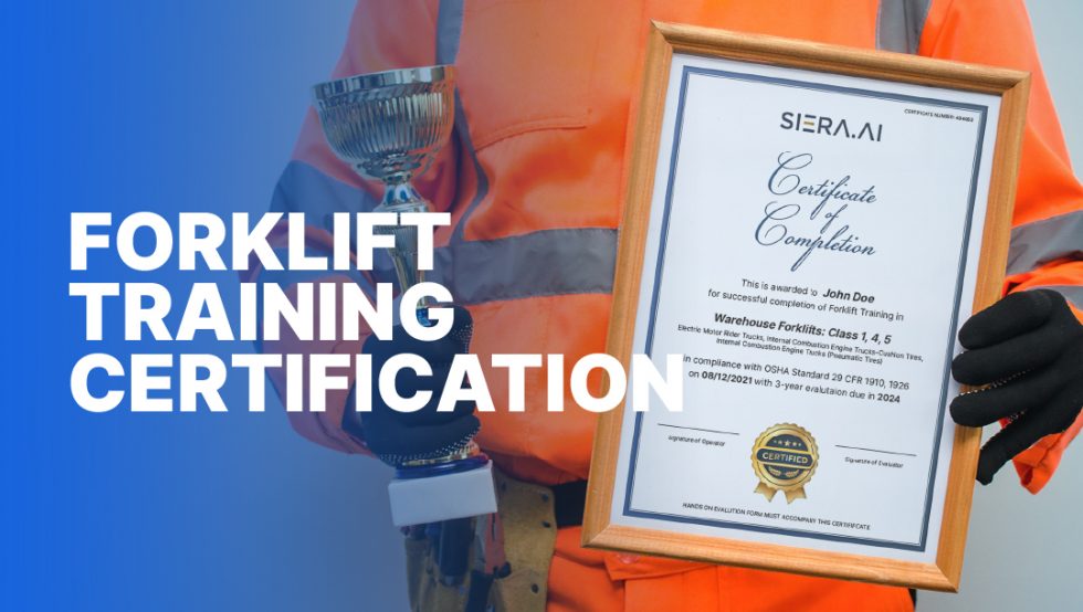 Forklift Training Certification - SIERA.AI